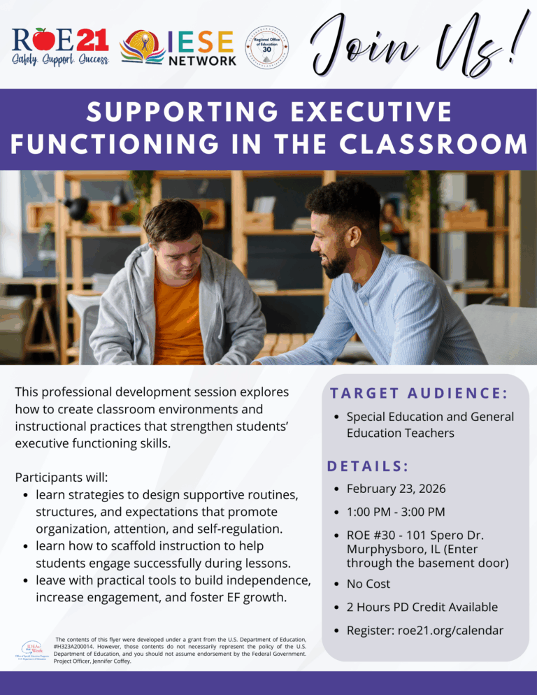 Supporting Executive Functioning in the Classroom